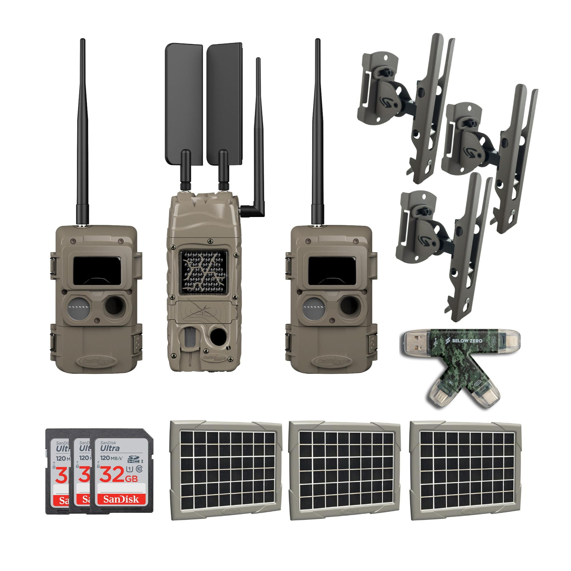 Cuddeback CuddeLink Cell Trail Camera AT&T with Solar Power Bank Bundle ...