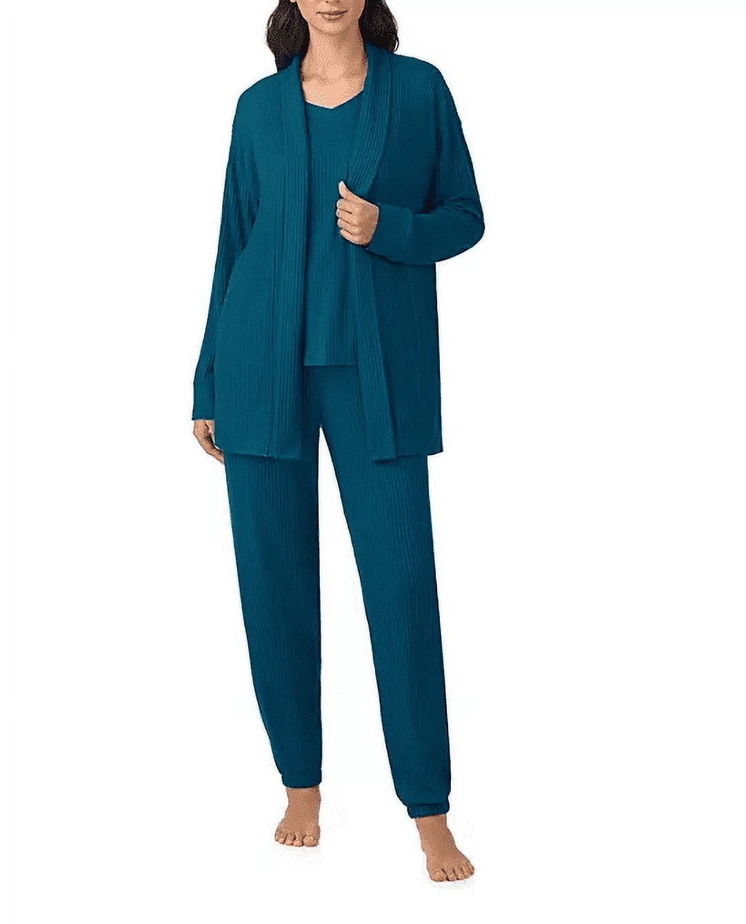 Cuddl Duds Women's 3-Piece Lounge Set (Blue, XS) - Walmart.com