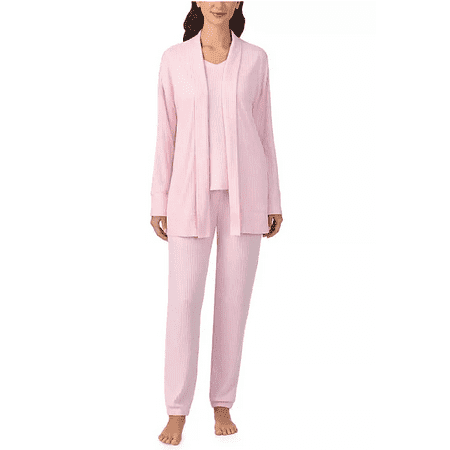 Cuddl Duds Women's 3-Piece Lounge Set Pink X-Small - Walmart.com