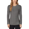 Cuddl Duds Womens Stretch Fleece Long Sleeve Thermal Base Layer Top