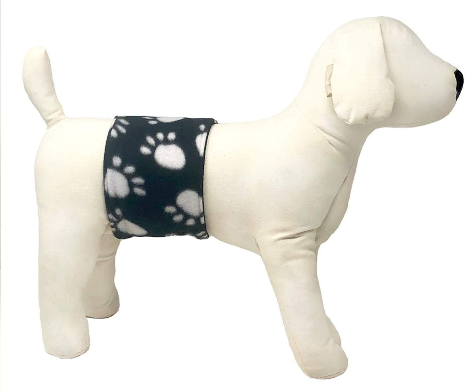 Cuddle Bands Belly Band for Male Dogs - Black Paw Print - Walmart.com