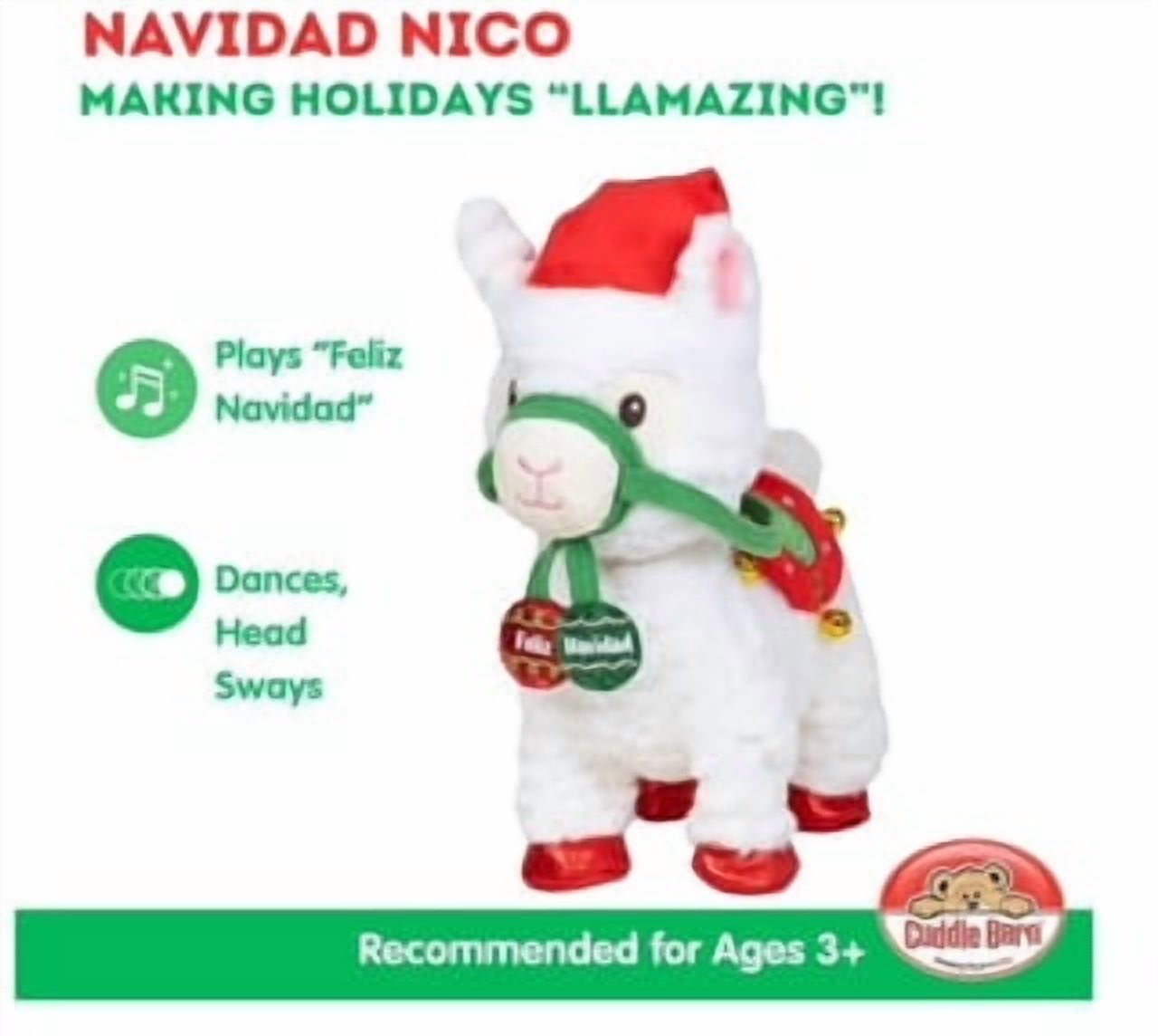 Cuddle Barn Navidad Nico Musical Dancing Plush - Walmart.com