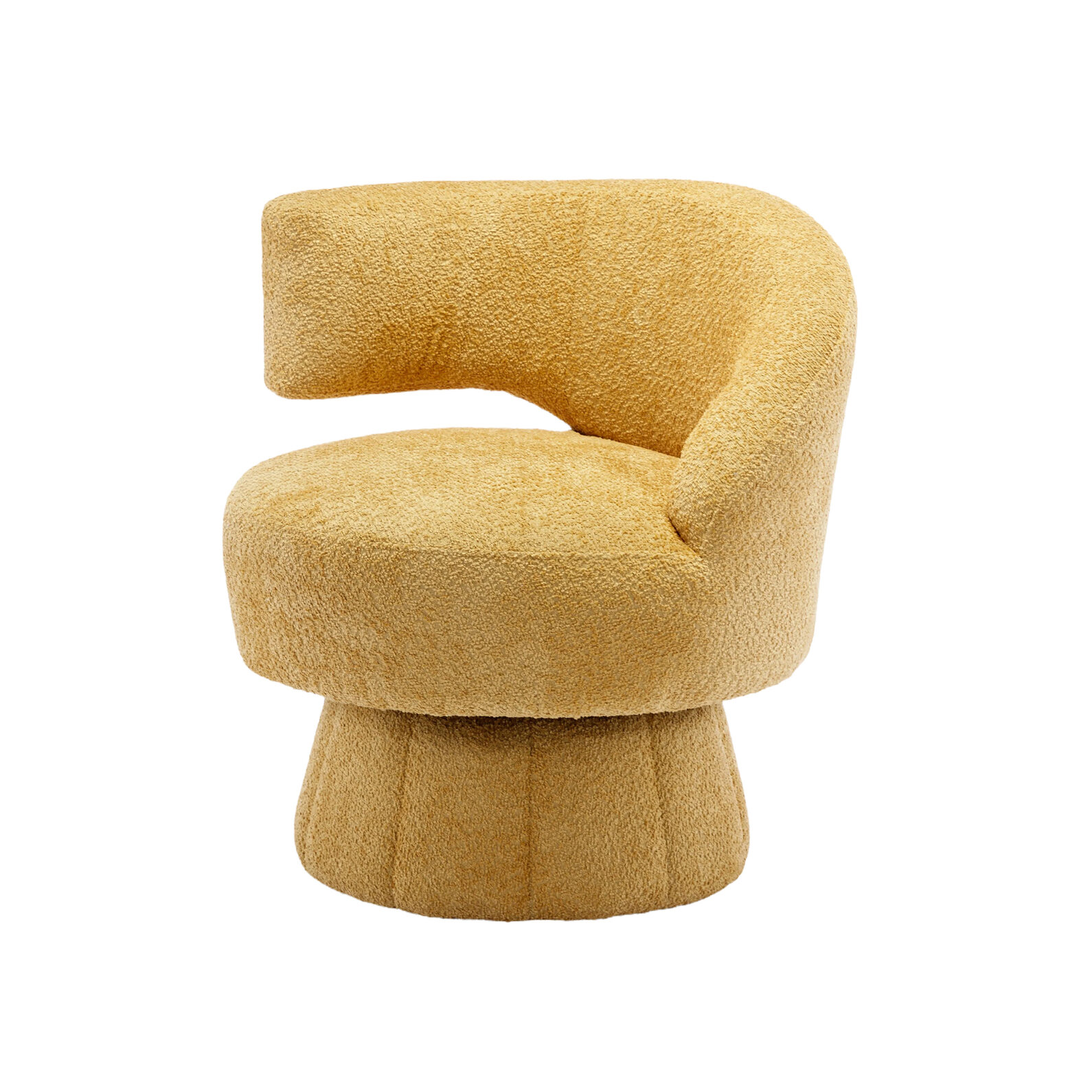 Cuddle Barrel Accent Chairs, 360 Degree Swivel Round Armchairs with ...