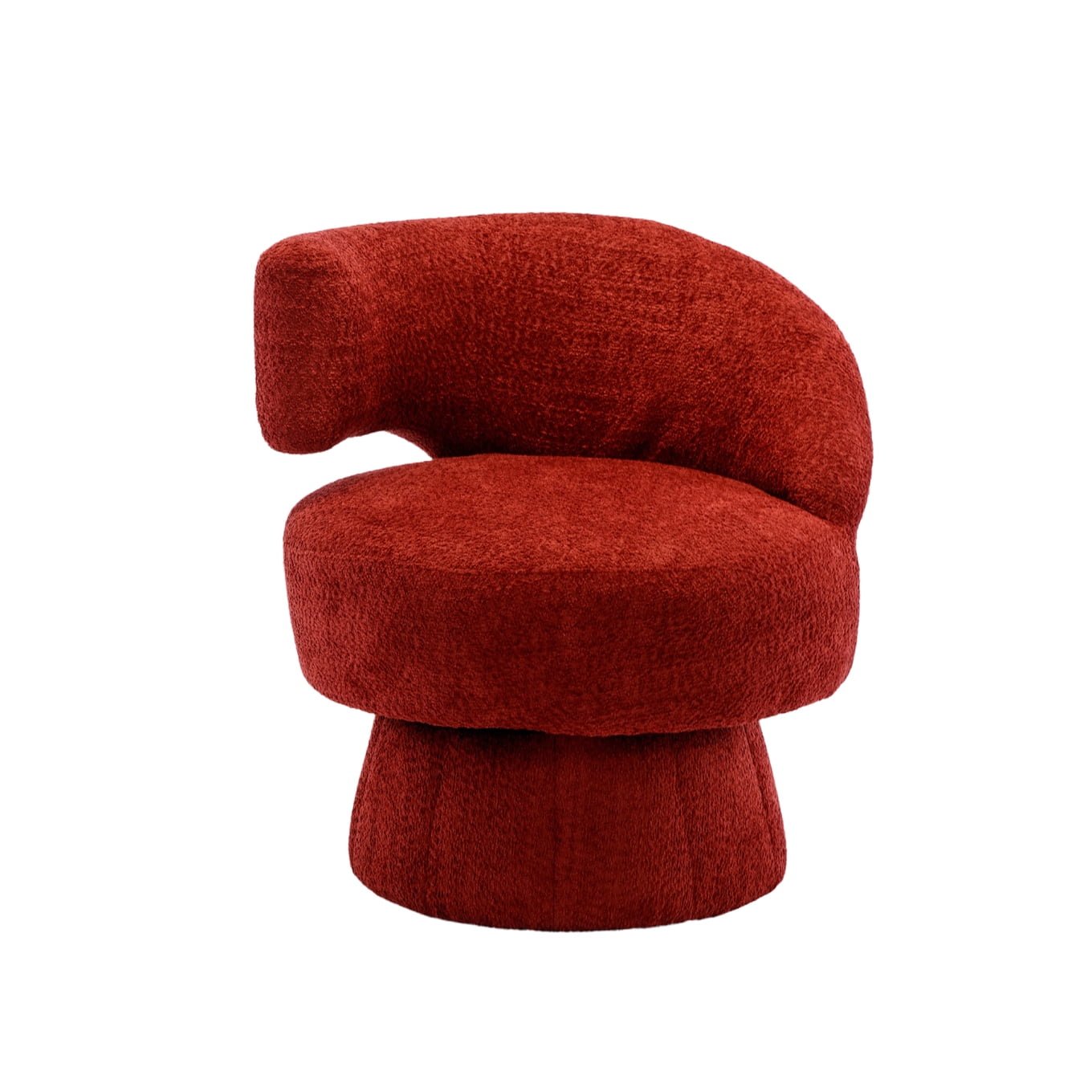 Cuddle Barrel Accent Chairs, 360 Degree Swivel Round Armchairs with ...