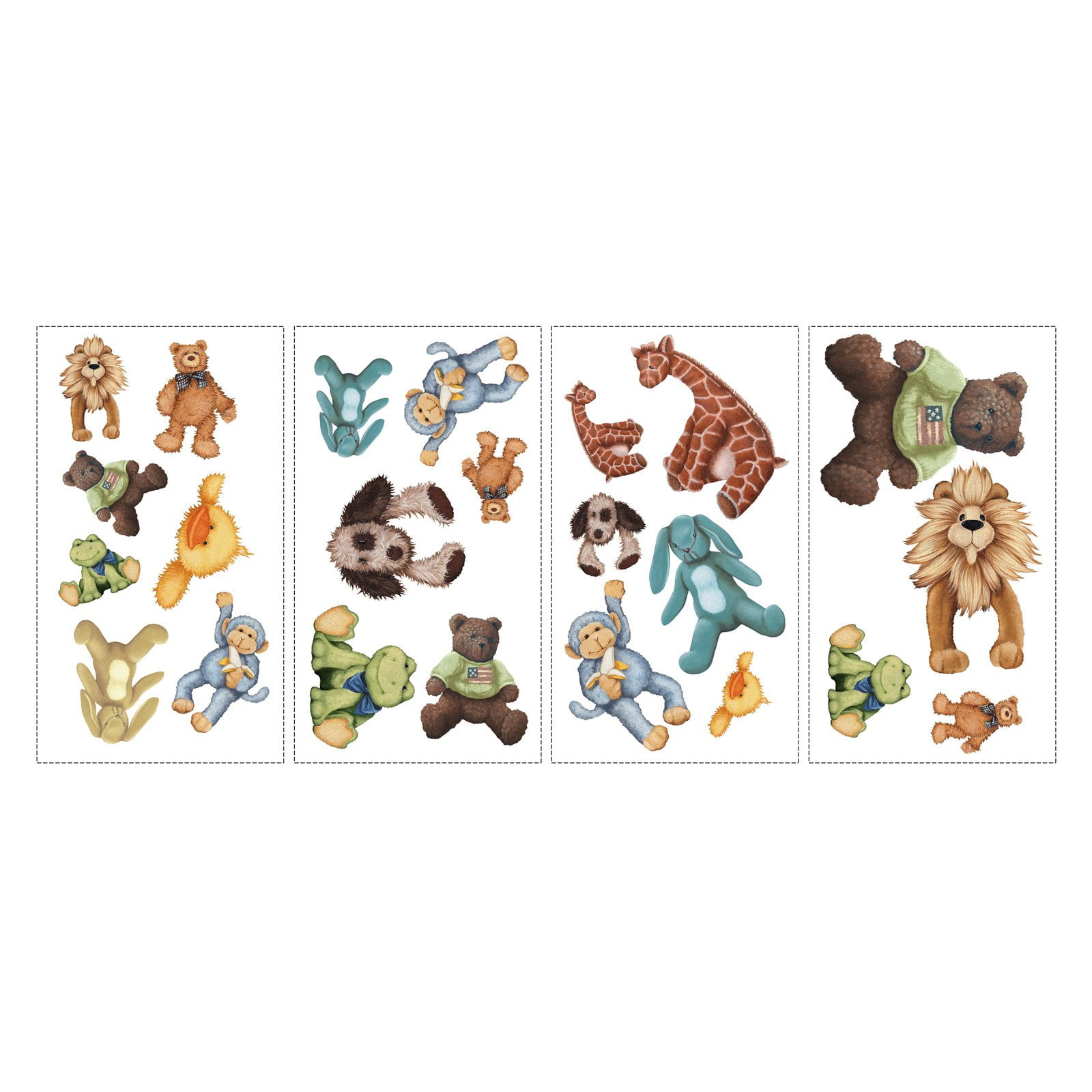 Cuddle Buddies Peel and Stick Wall Decals - Walmart.com