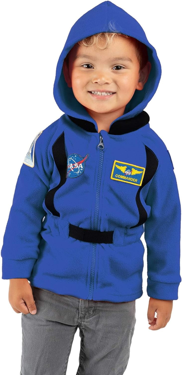 Cuddle Club Fleece Hoodie Jacket Winter Baby Clothes, Astronaut Blue 4T ...