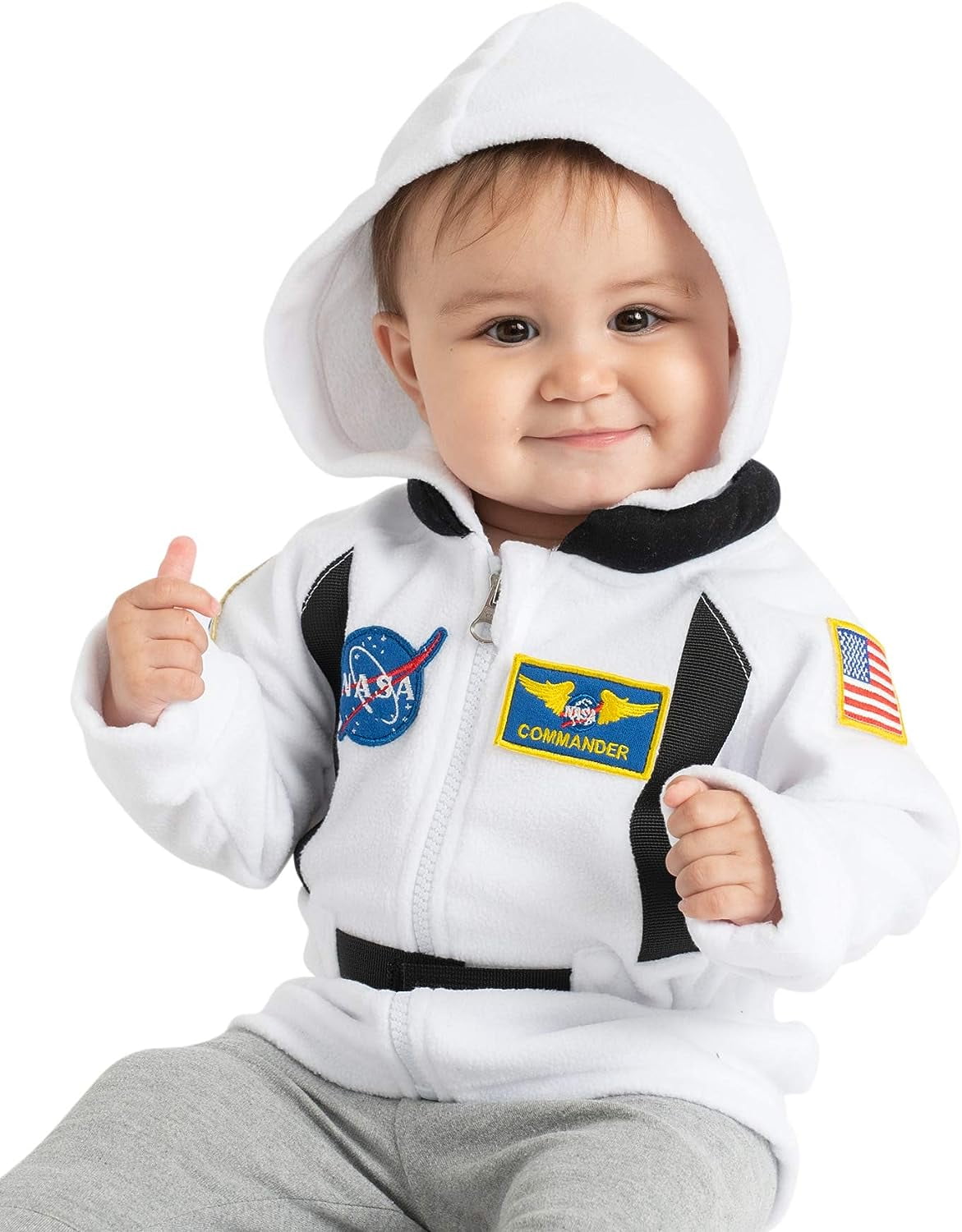 Cuddle Club Fleece Hoodie Jacket Winter Baby Clothes, Astronaut White ...