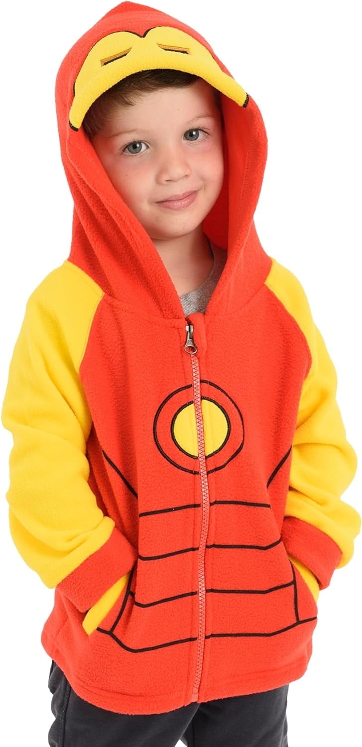 Cuddle Club Ironman Baby Hoodie Full Zip Fleece Jacket for Babies 12 to ...