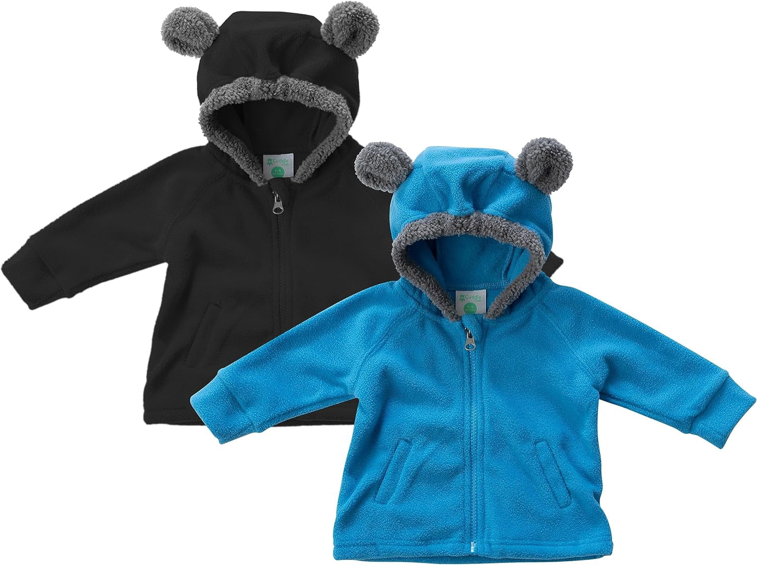 Cuddle Club Winter Jacket Kids Fleece Sweatshirt Full Zip Hoodie for 2T ...