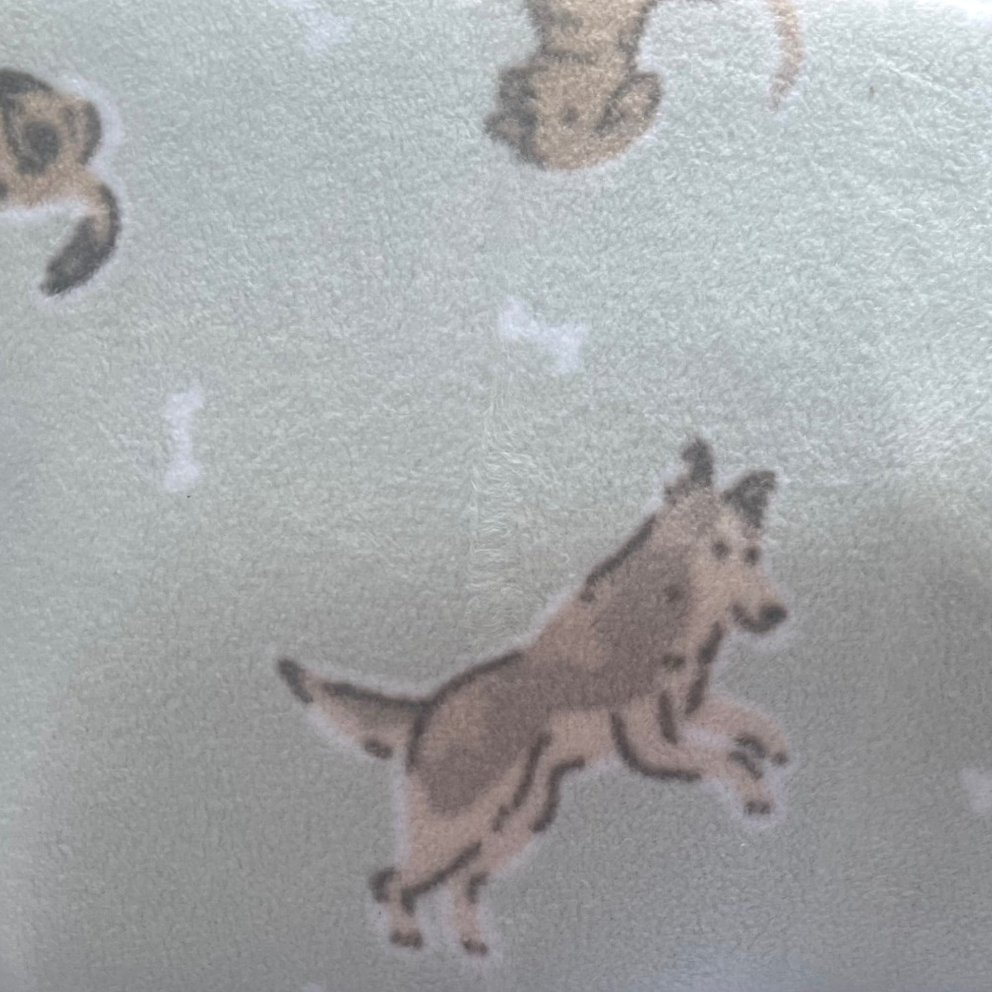 Cuddle Duds Gray Microfleece Sheet Set with Puppy Dogs Full Bed Sheets ...