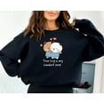 Cuddle Hugging Bubu and Dudu Sweatshirt Couple Gift,Ash Grey color,size ...