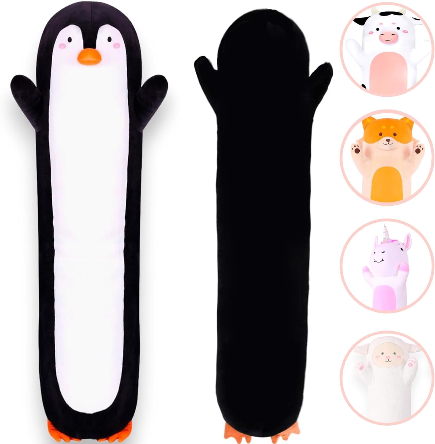 Cuddle Paws Penguin Body Pillow for Kids 35 inches, Penguin Stuff ...