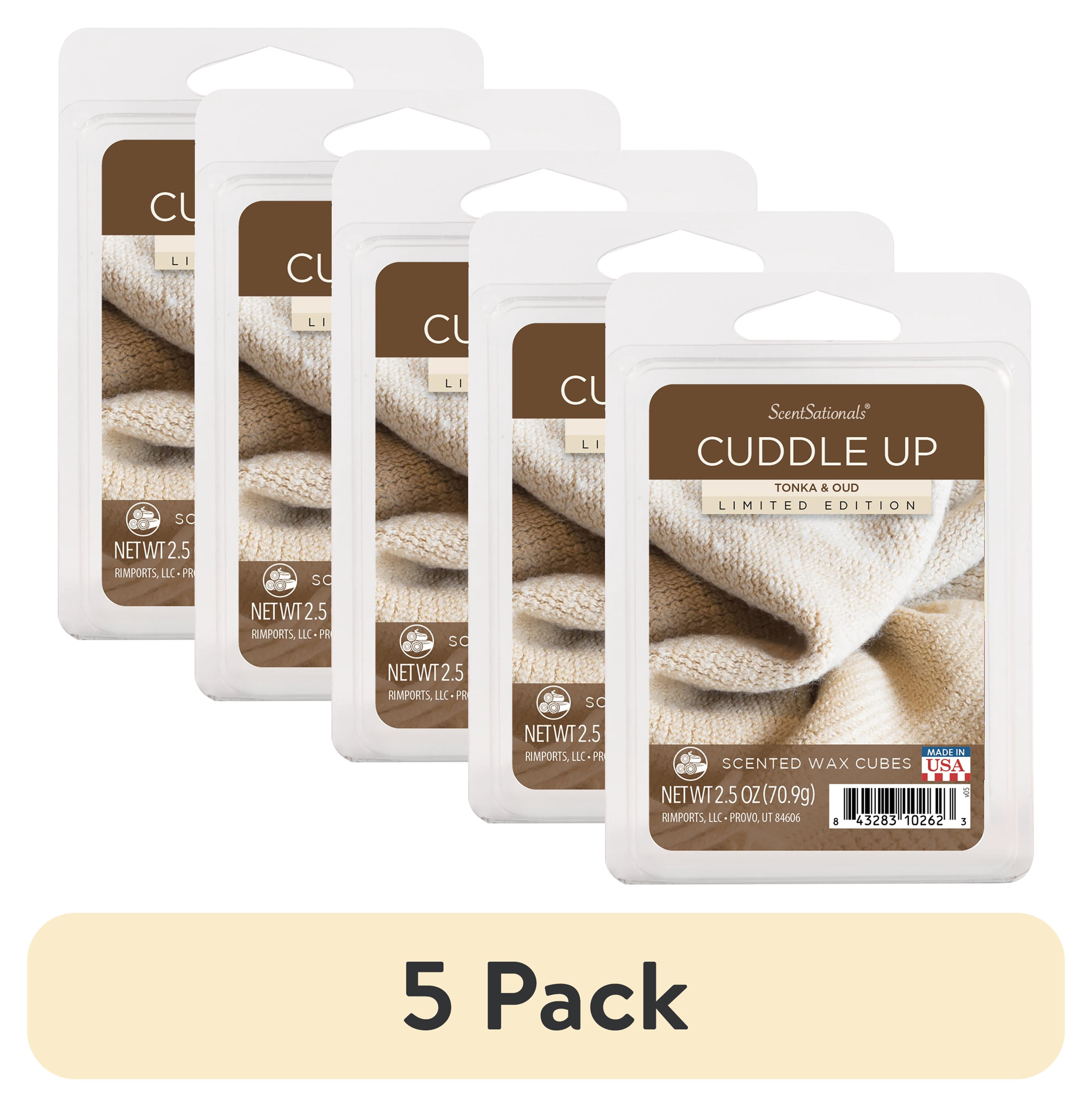 (5 pack) Cuddle Up Scented Wax Melts, ScentSationals, 2.5 oz (1-Pack ...