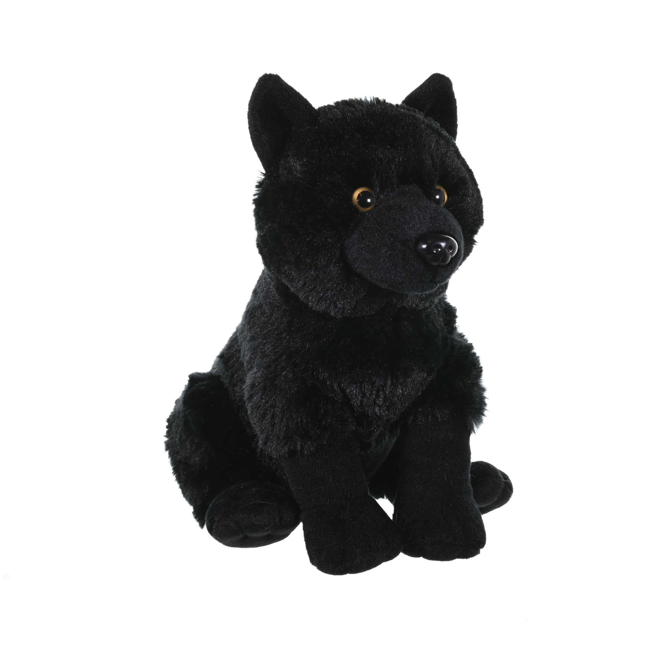 Wild Republic Cuddlekins Cute Toy Wolves, Black Wolf Plush Stuffed ...