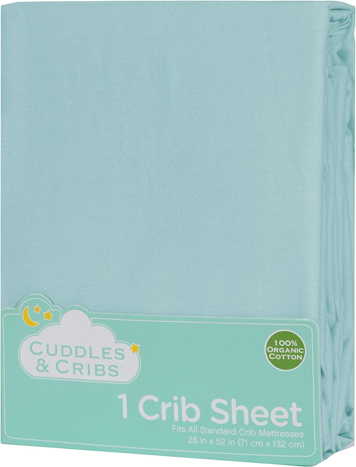 Cuddles & Cribs 1 Pack Organic Cotton Fitted Crib Sheet for Baby Boys ...