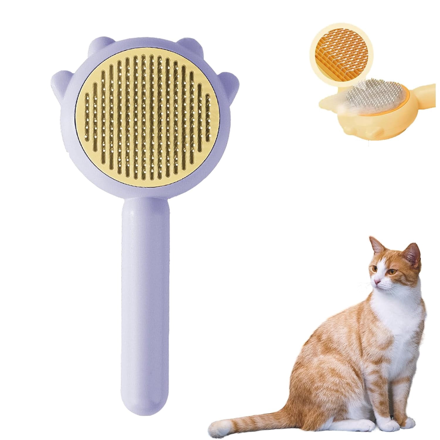 Cuddles and Meow Brush,Cat Brush,Pet Hair Cleaner Brush, Pet Hair ...