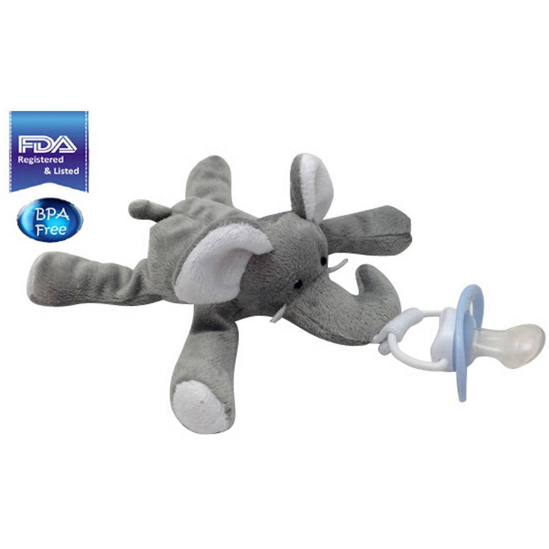 CuddlesMe Pacifier with Detachable Plush Elephant - Walmart.com