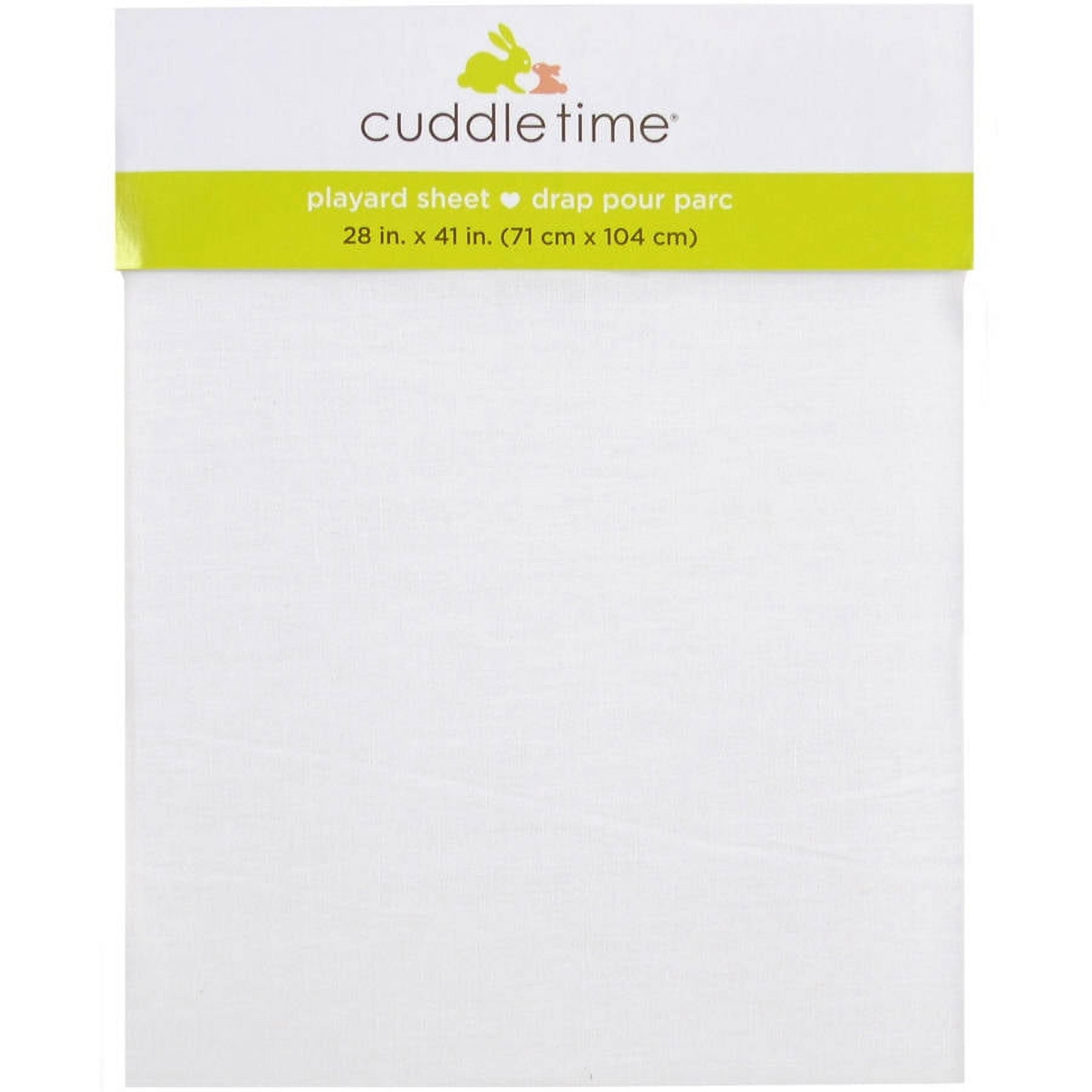 Cuddletime Pack and Play Playard Sheet, White - Walmart.com
