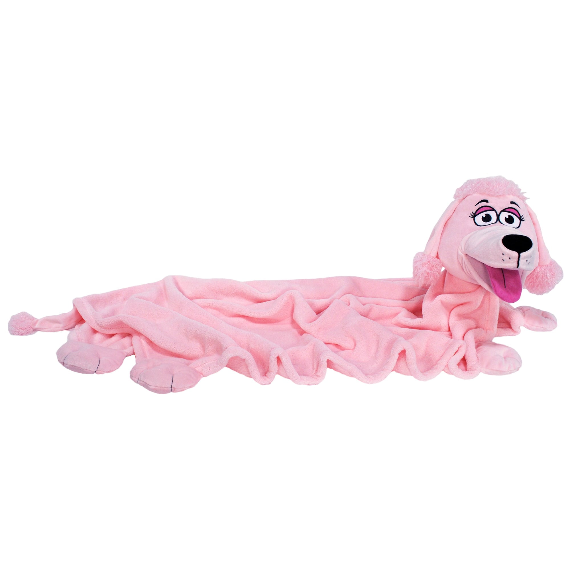 Cuddleuppets: Poodle - Pink - 2-In-1: Plush Puppet & Blanket, Soft ...