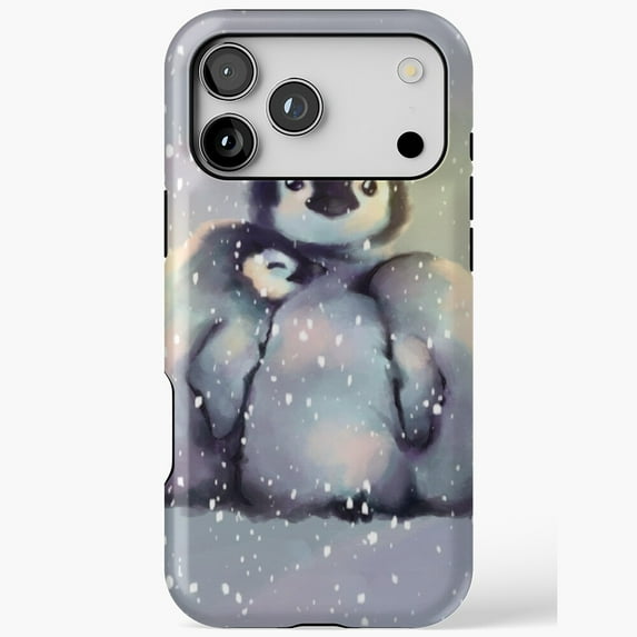 Cuddling Baby Penguins Cute Wildlife Case Compatible with iPhone 11-17 ...