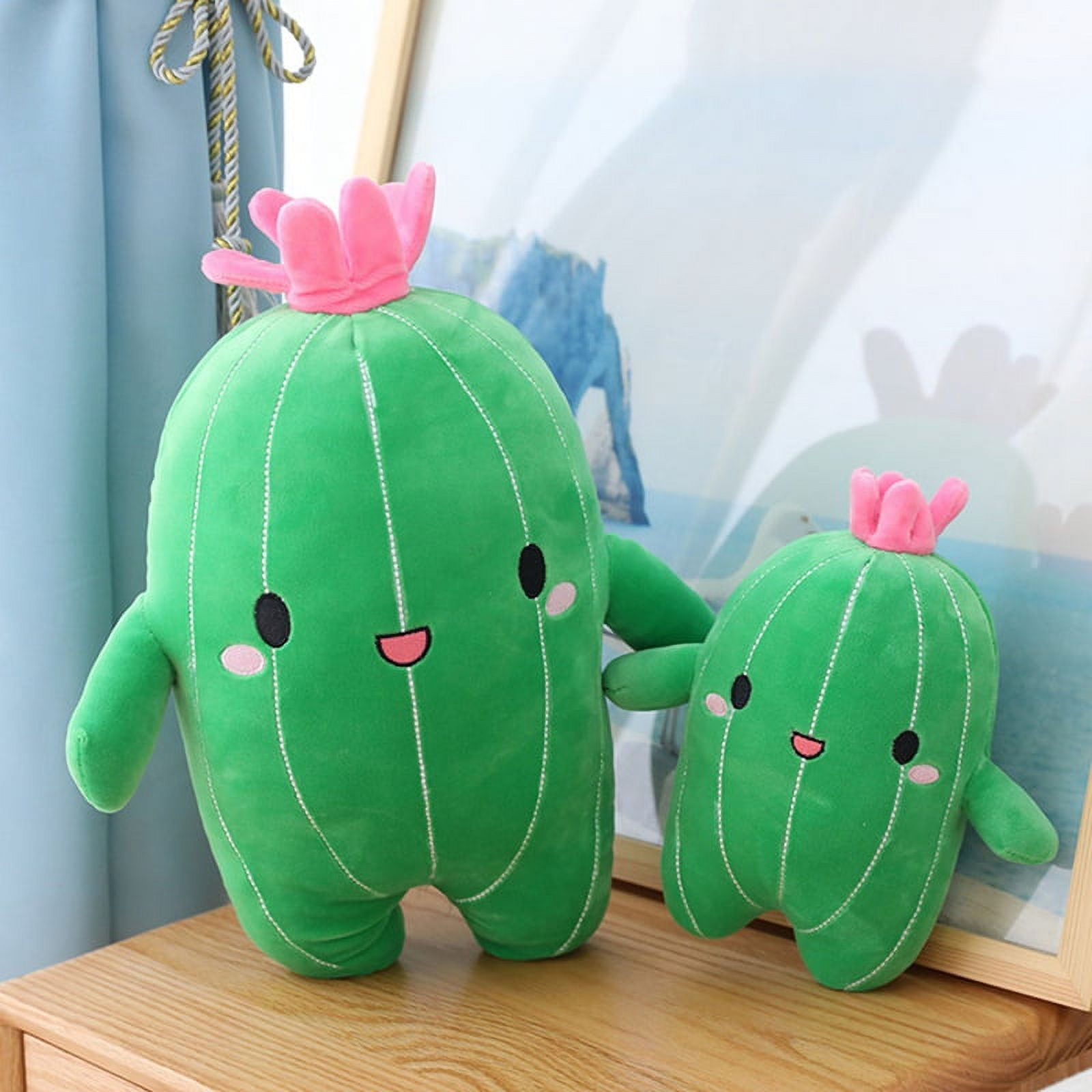 Cuddly Cactus Stuffed Plant Animal with Smile Face and Pink Antenna ...