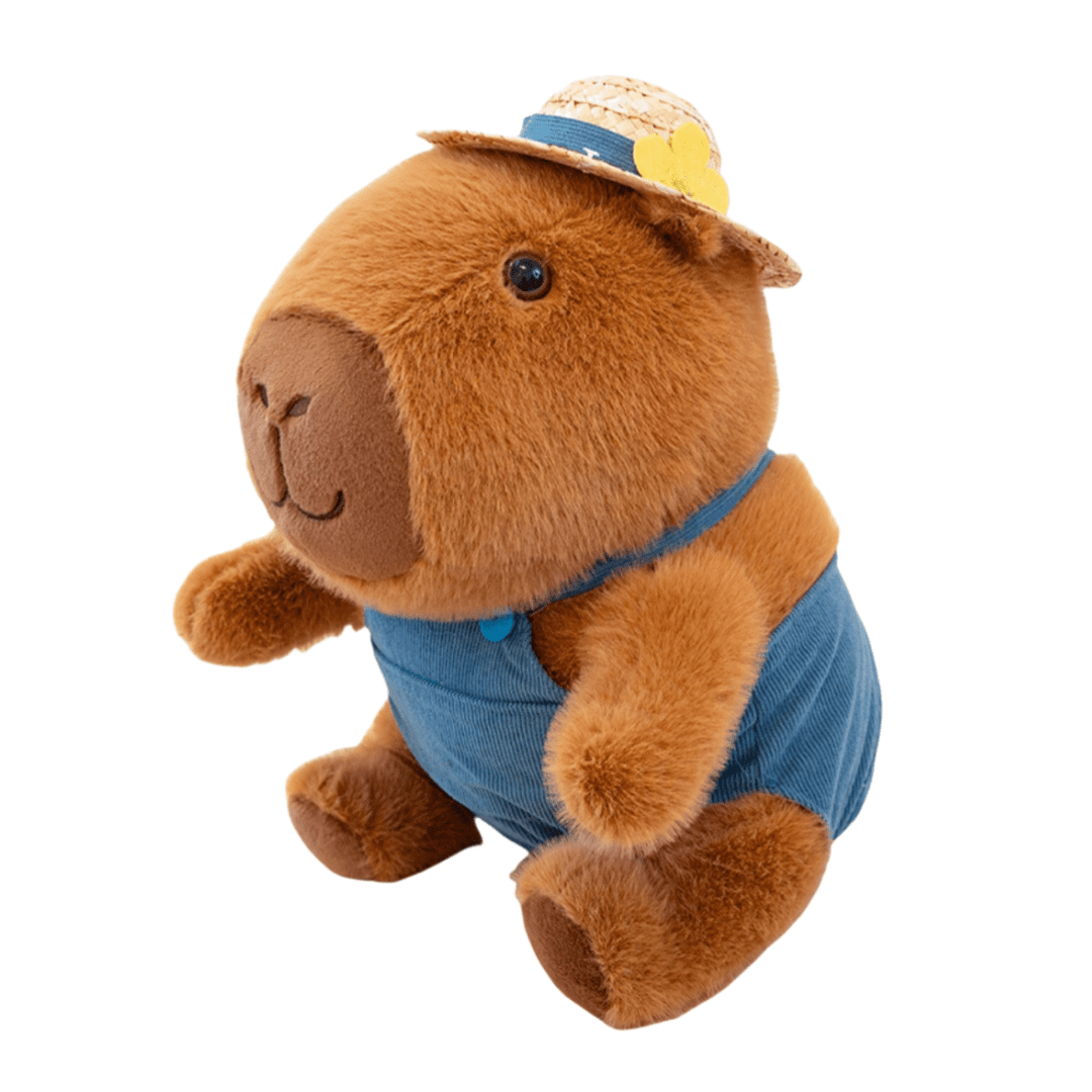 Cuddly Capybara Plush Simulation Animals with Clothes Cute Capybara ...