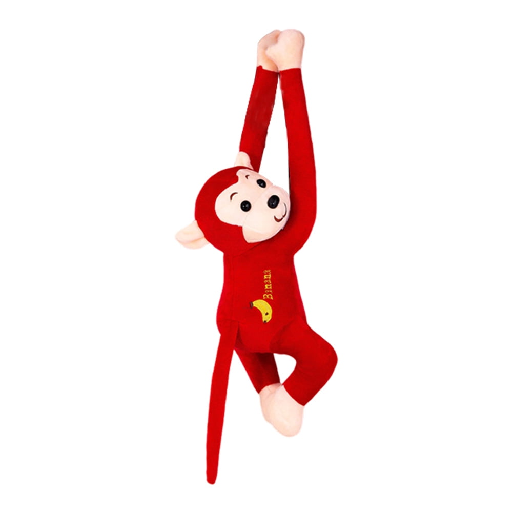 Cuddly Cartoon Monkey Plush Toy with Long Arms Hanging Stuffed Animals ...