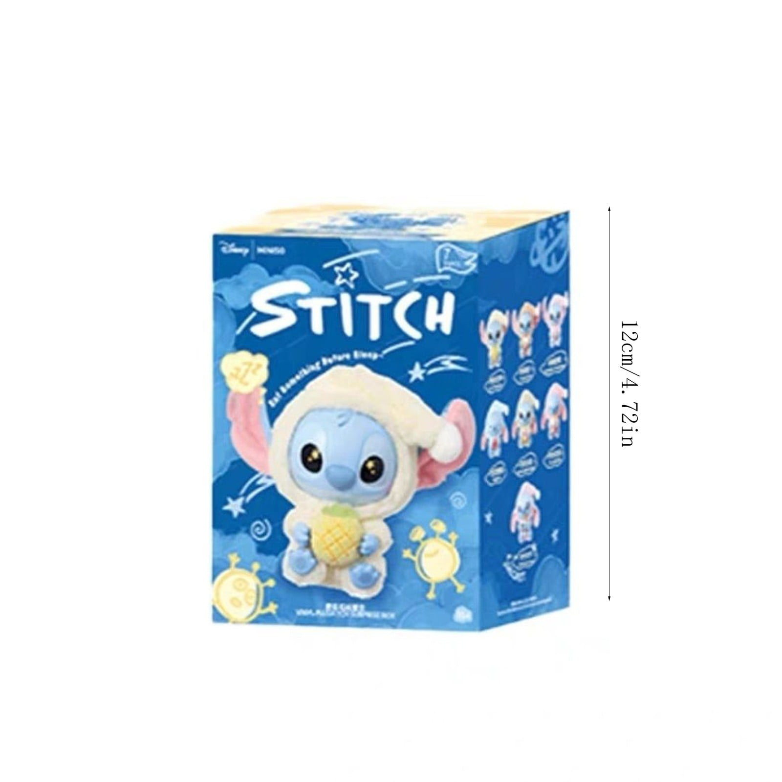 Cuddly Stitch Mini Plush Toy with Fuzzy Texture, Embroidered Face ...