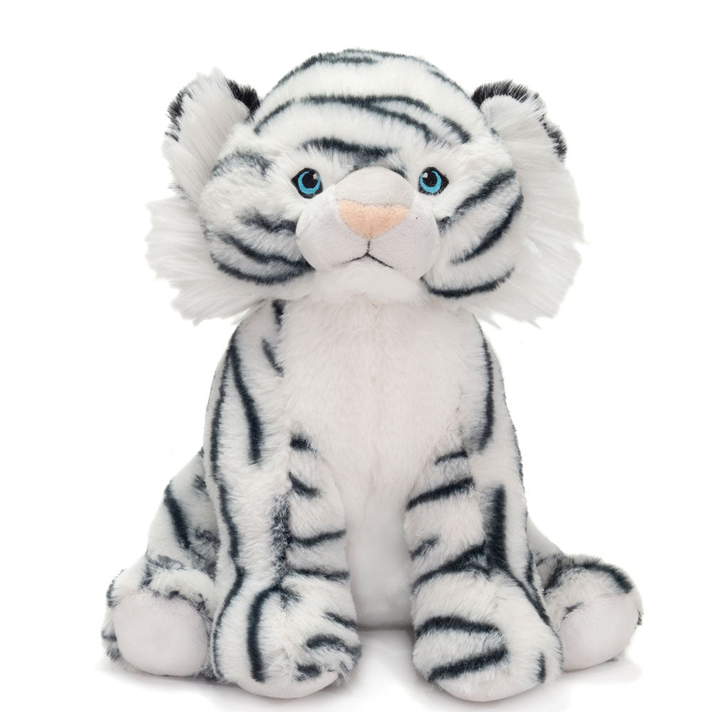 Cuddly and Earth-Friendly 10-Inch White Tiger Teddy Bear Plush Toy ...