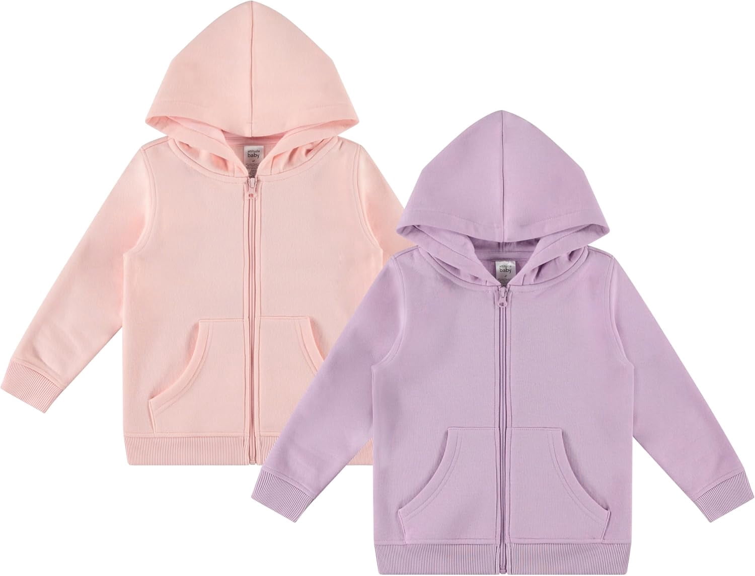 Cudlie 2-Pack Toddler Zip-Up Hoodies for Boys and Girls – Colorful ...