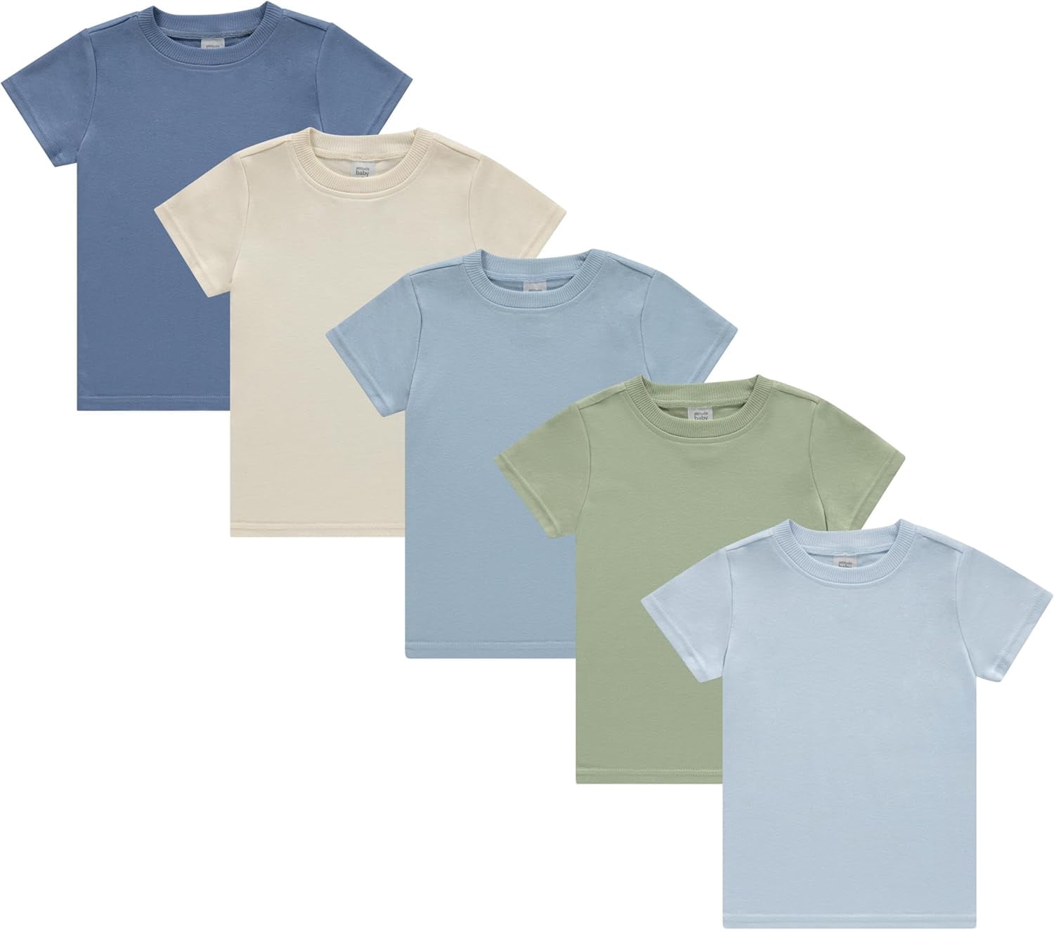 Cudlie 5-Pack Toddler Boys’ T-Shirts – Soft Cotton Tees for 12M to 4T ...