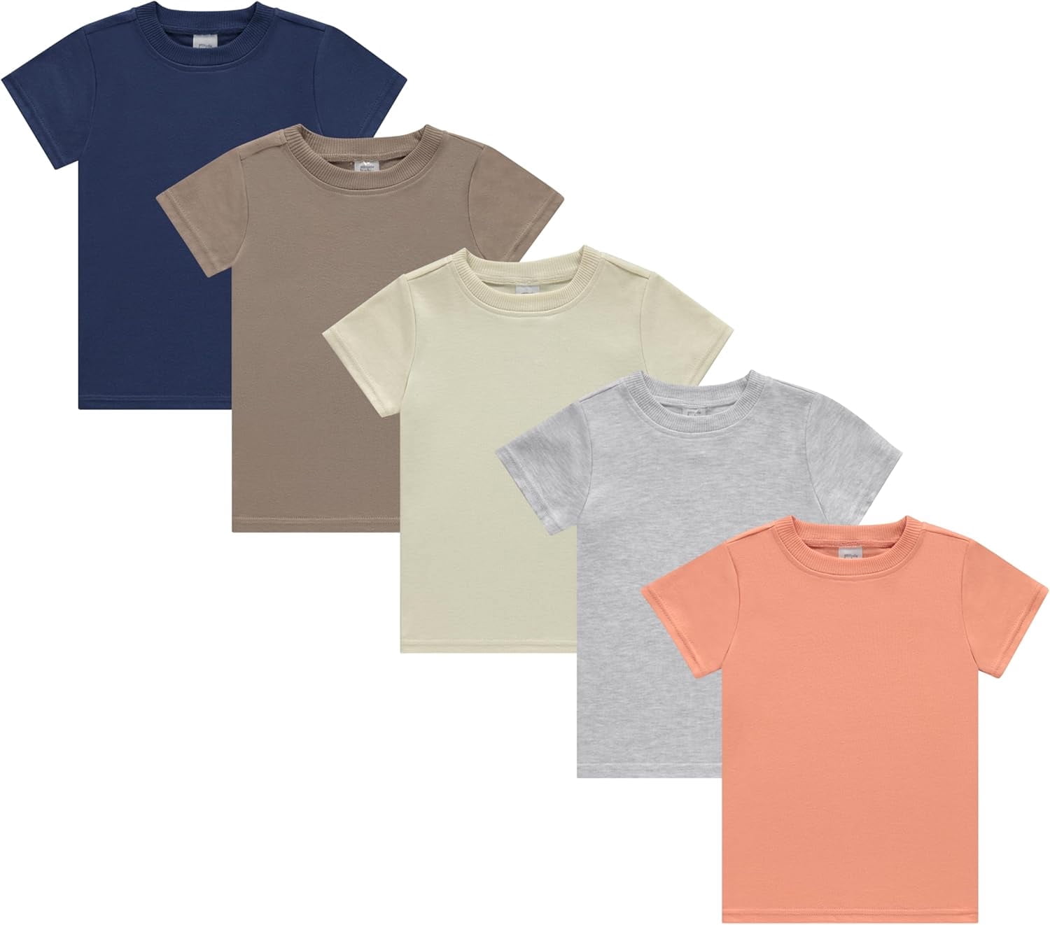Cudlie 5-Pack Toddler Boys’ T-Shirts – Soft Cotton Tees for 12M to 4T ...