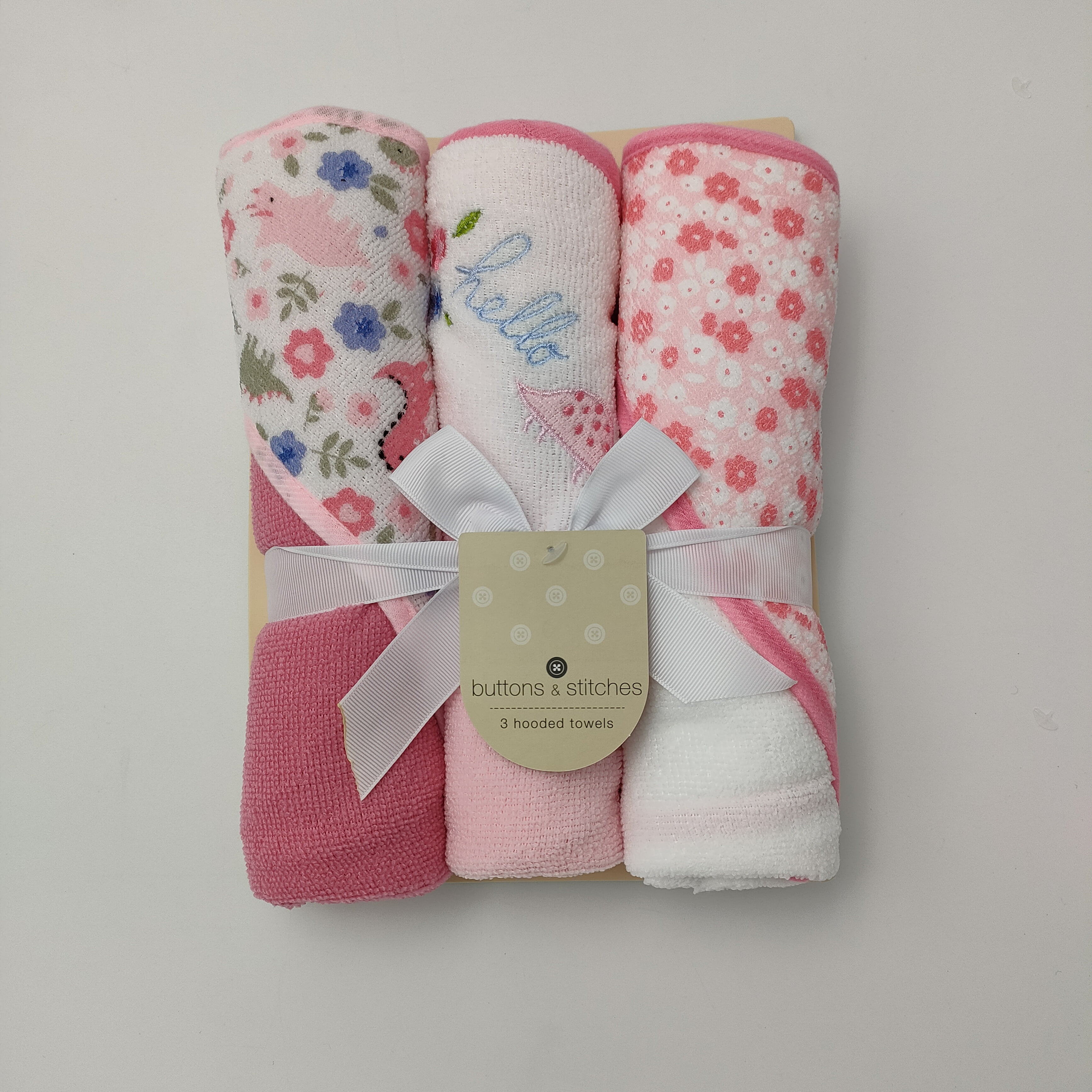 Cudlie Polyester Hooded Towels, Assorted, 3 Count - Walmart.com