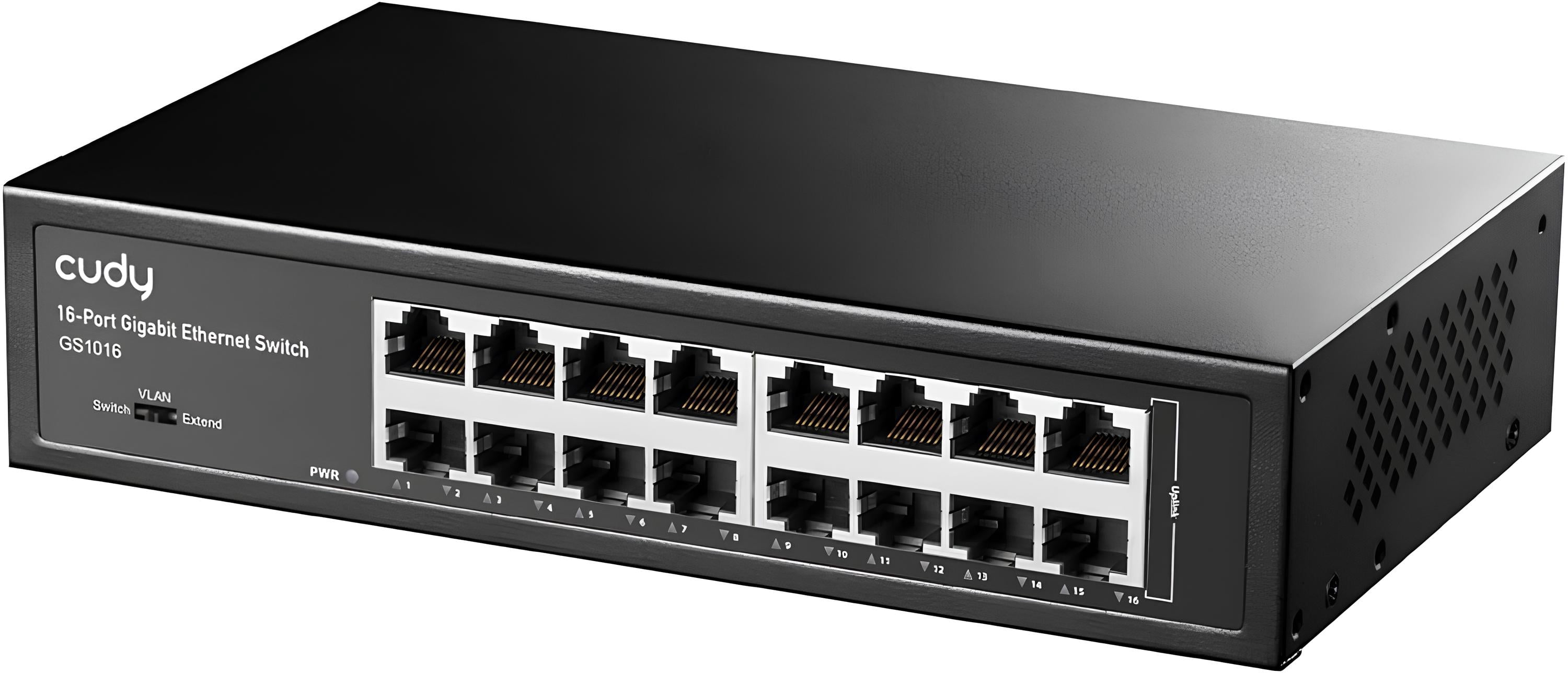 Cudy GS1016 Switch 16 Ports Gigabit, Desk/Rackable, Metal Housing ...