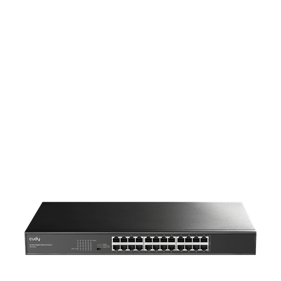 Cudy GS1024L 24-Port Gigabit Ethernet Switch, 1U Standard Rack Mount ...