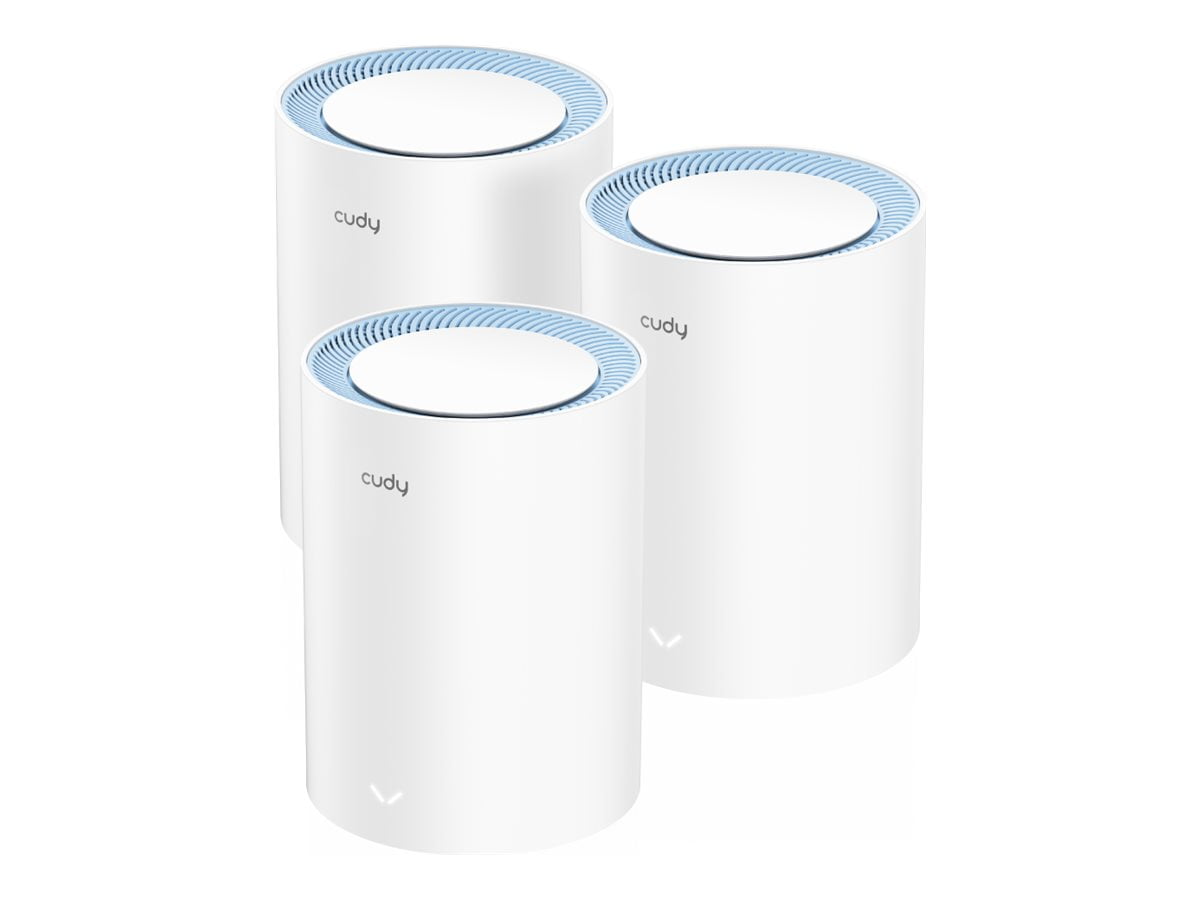 Cudy M1200 - Wi-Fi system - (3 routers) - up to 5,800 sq.ft - mesh - Wi ...