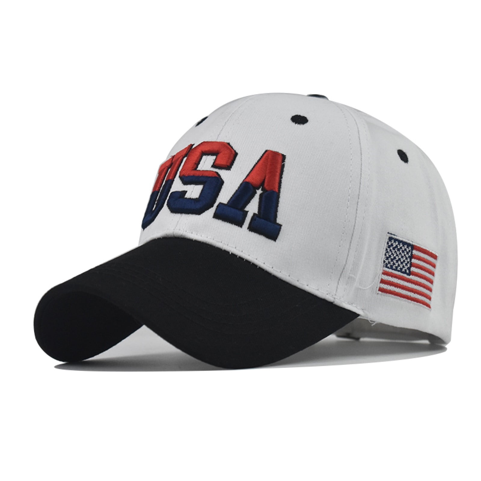 Cuekondy Men Women Summer America Flag Baseball Caps Corduroy Hat ...