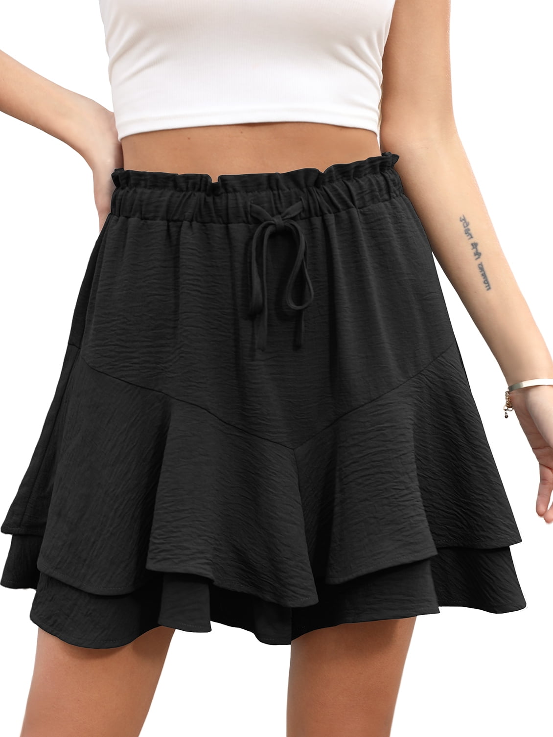 Cueply Women's Flowy Tennis Skort, Ruffle Sports Shorts, Lightweight ...