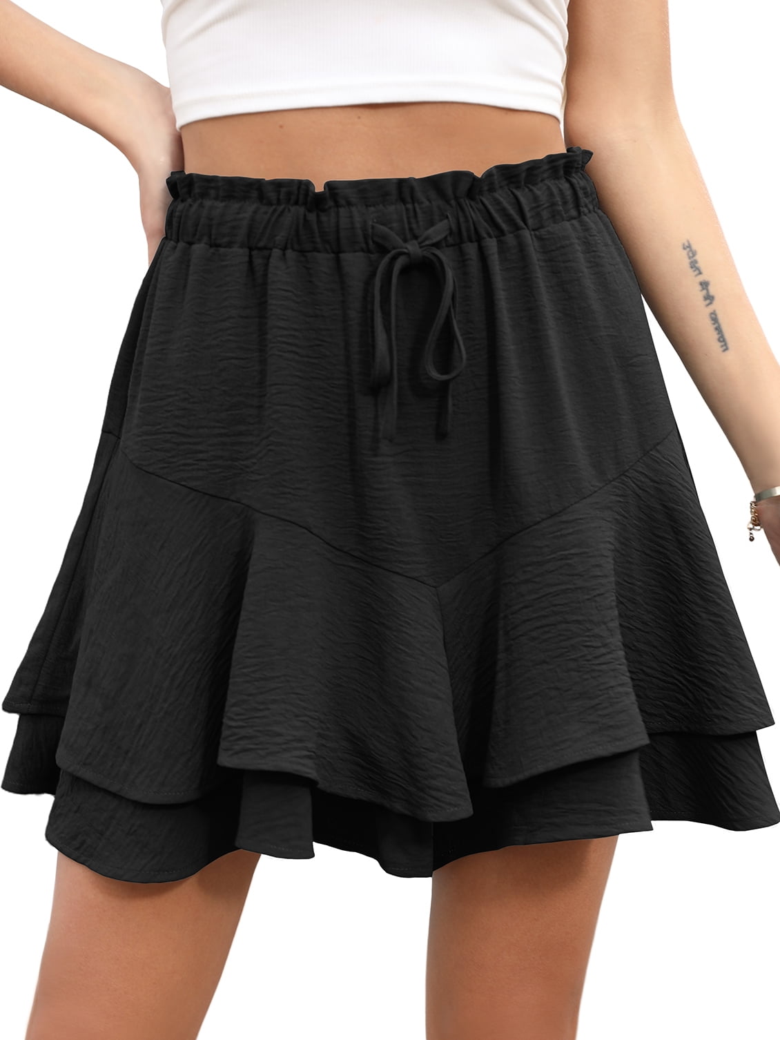 Cueply Women's Flowy Tennis Skort, Ruffle Sports Shorts, Lightweight ...
