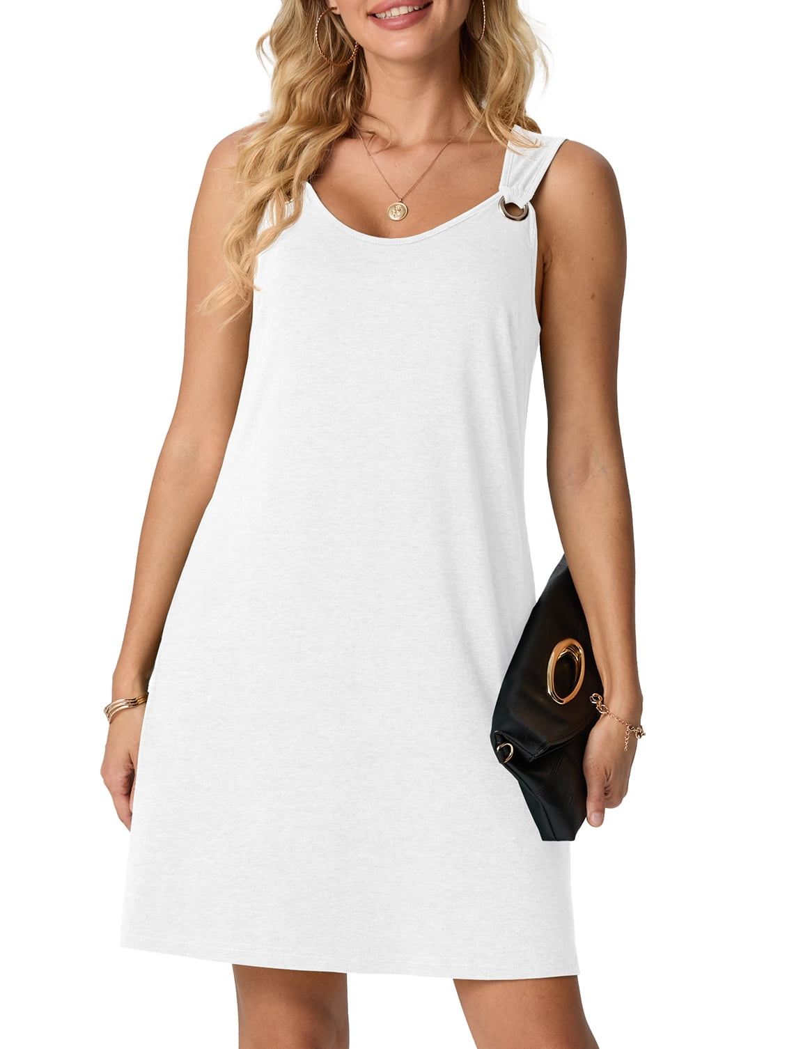 Cueply Summer Dresses for Women Beach Sundresses Swimsuit Coverup Mini ...