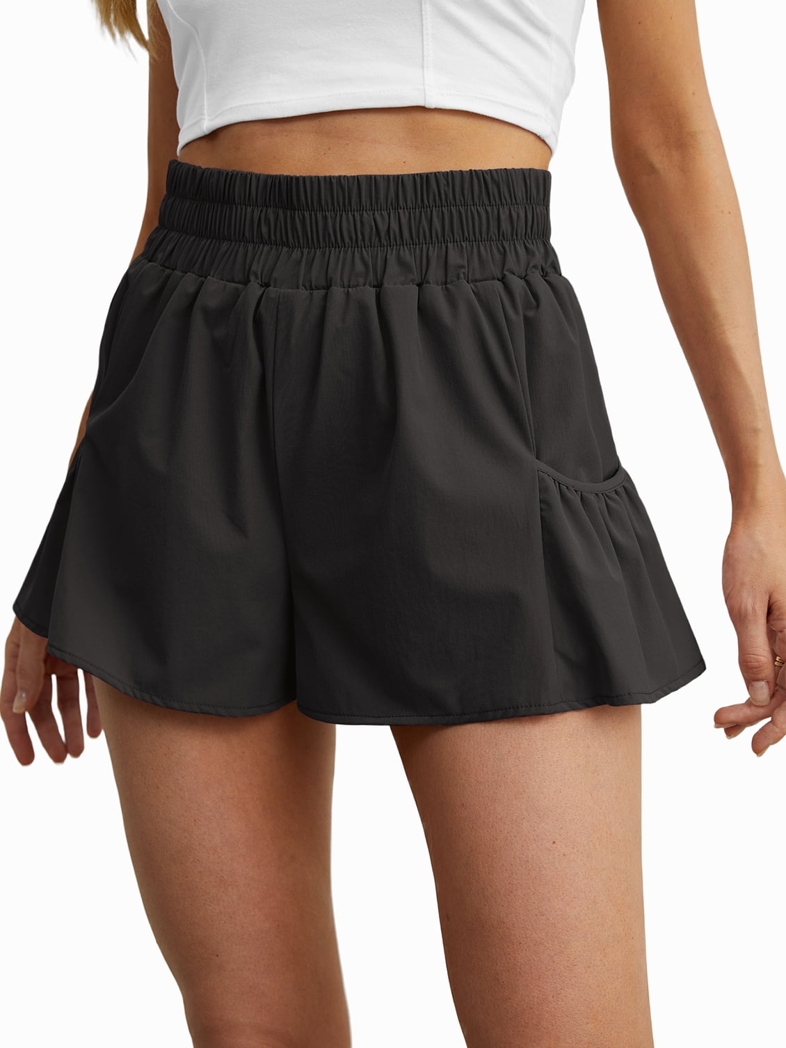 Cueply Women's Athletic Running Shorts, High Waisted, Quick-Dry, Comfy ...
