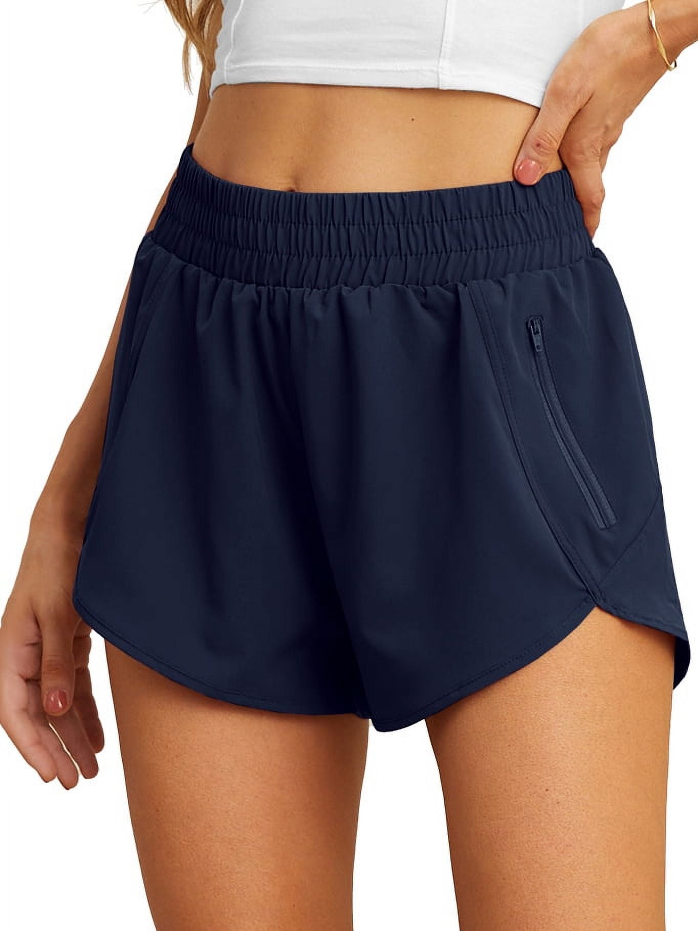 Cueply Women's Athletic Running Shorts, High Waisted, Quick Dry, Liner ...