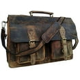 Cuero Large Computer Bag, Retro Buffalo Hunter Leather, 18 inch Laptop ...