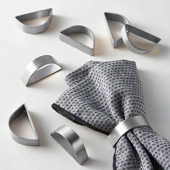 Cuff Brushed Gold Napkin s Set of Modernist Napkin Holder for Wedding ...