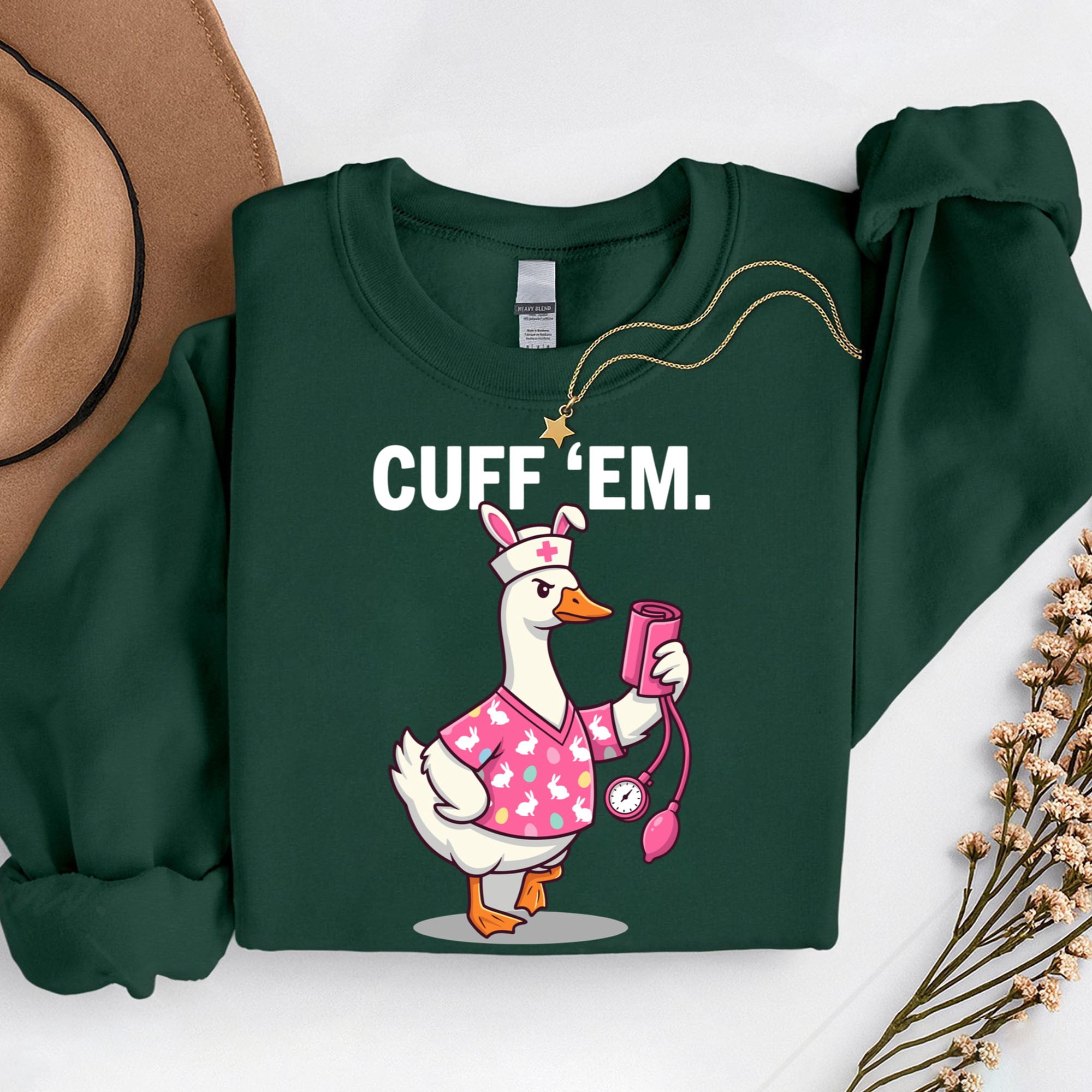Cuff Em Nurse – T-Shirt, Hoodie & Sweatshirt – Medical Humor – Nurses ...