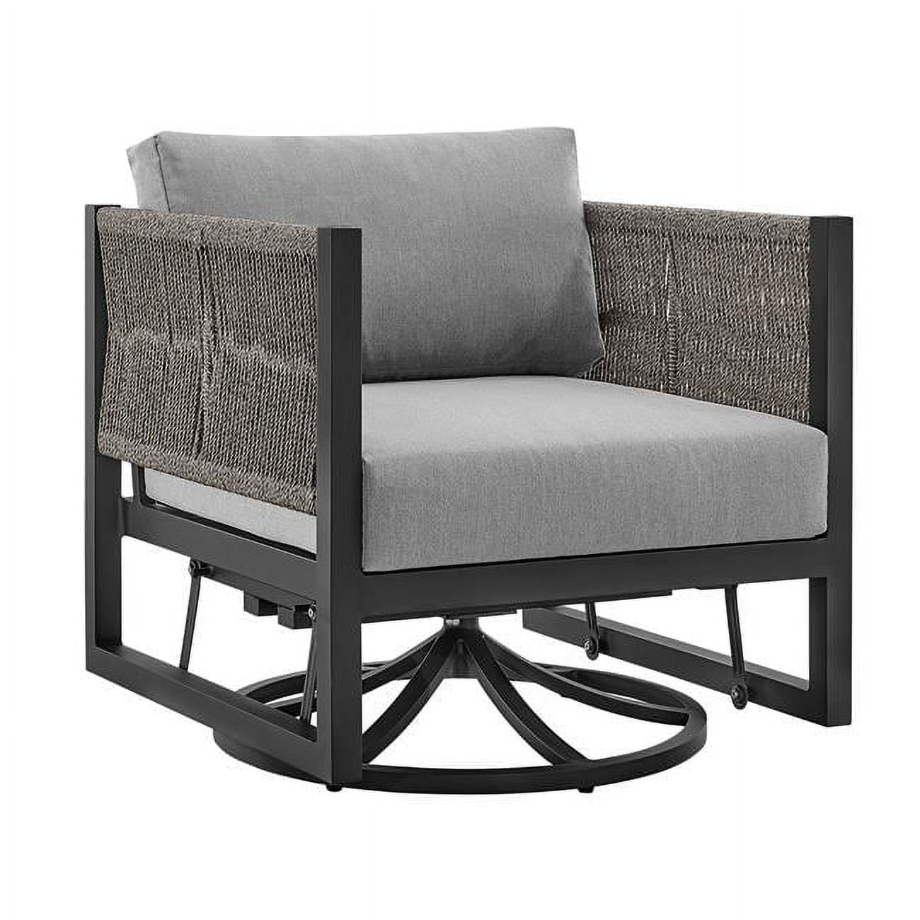 Cuffay Outdoor Patio Swivel Glider Lounge Chair, Black - Walmart.com