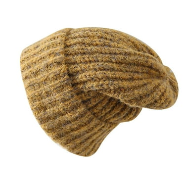 Winter Slouchy Knitted Cuffed Beanie Hats for Women Soft Classic Knit ...