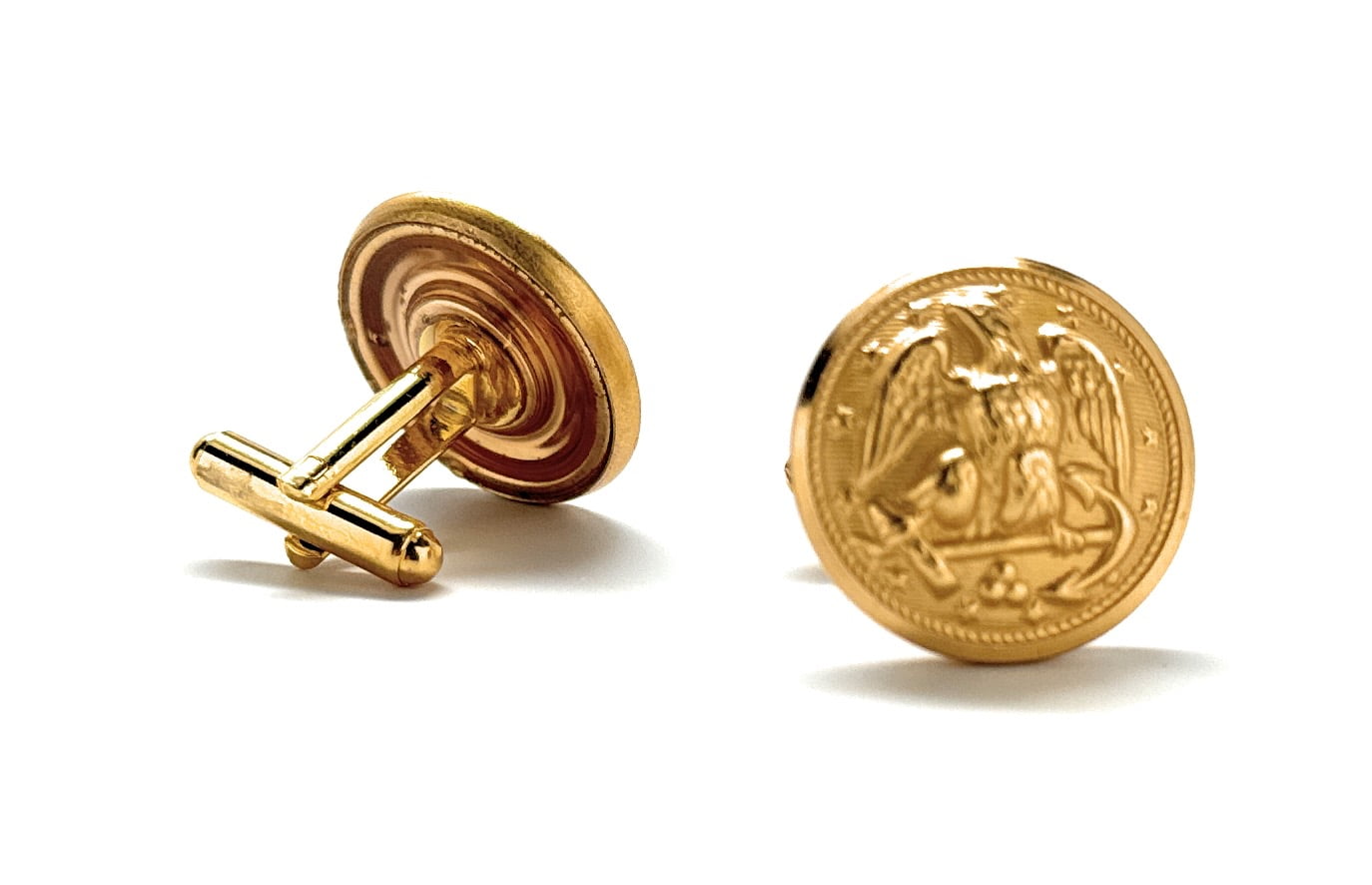 Cufflinks Navy Dress Uniform Button Cuff Links Waterbury Co. US Navy ...