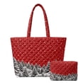 Cugasmaru Cedar Trees Print Handbags Sets Soft Quilted Shoulder Bag for ...