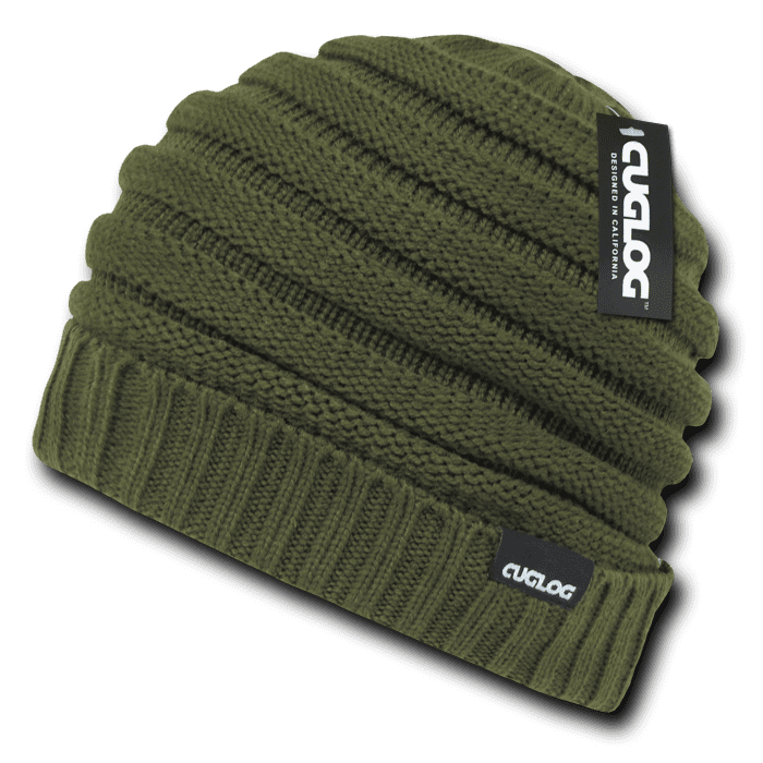 Cuglog Beanies Raggae Striped Knit Cuffed Stitch Hats Caps Winter Ski ...
